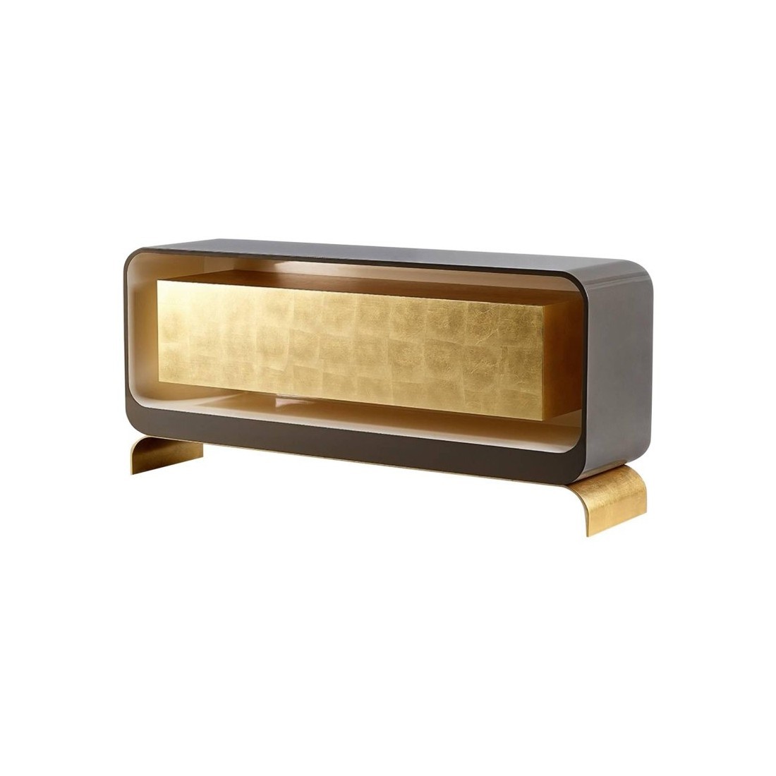 Буфет Lingot Smoke Sideboard, Contemporary Gold Leaf and Lacquer Sideboard элитная мебель на ...